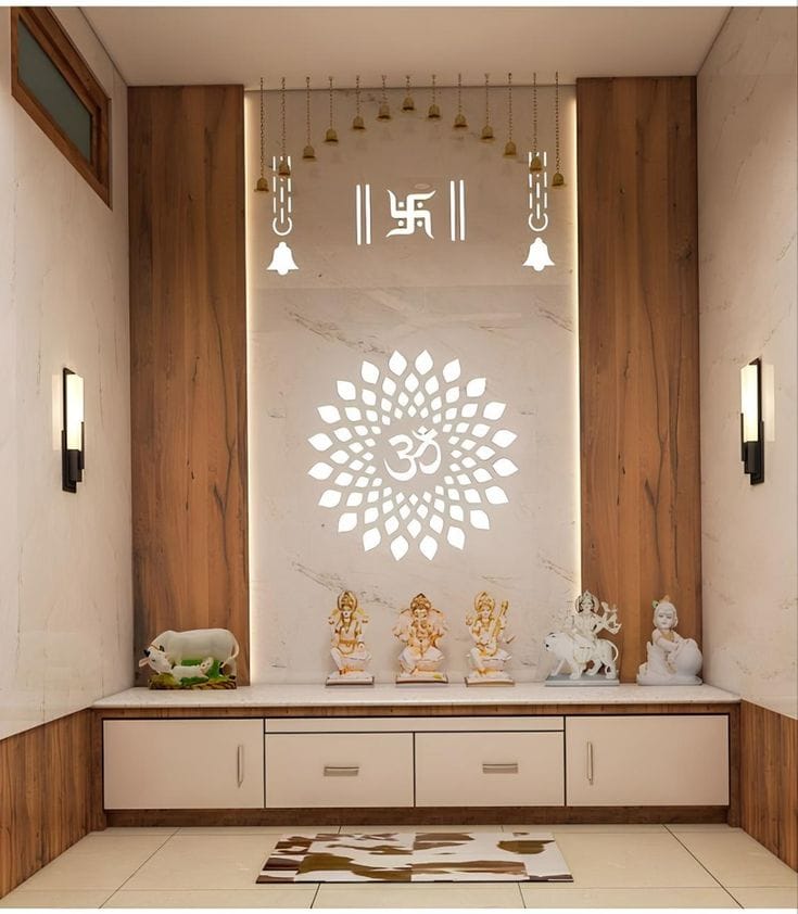 Home Mandir Design Ideas: Divine Spaces - Make My Interiors